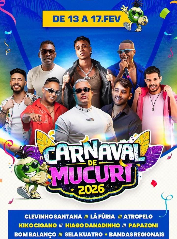 Carnaval de Mucuri 2026 promete cinco dias de alegria, tradição e muita ...